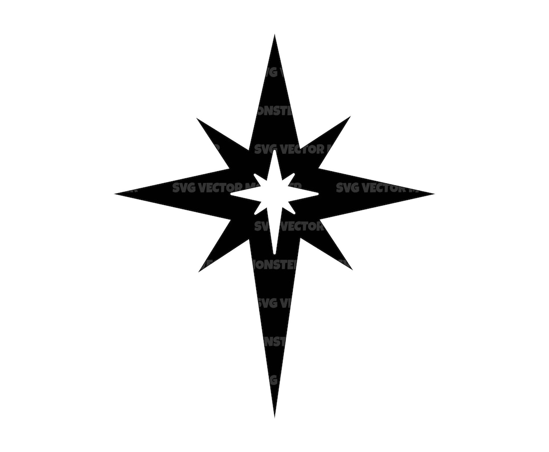 Nativity Star Svg Png, Christmas Star, Star of Bethlehem Vector Cut ...