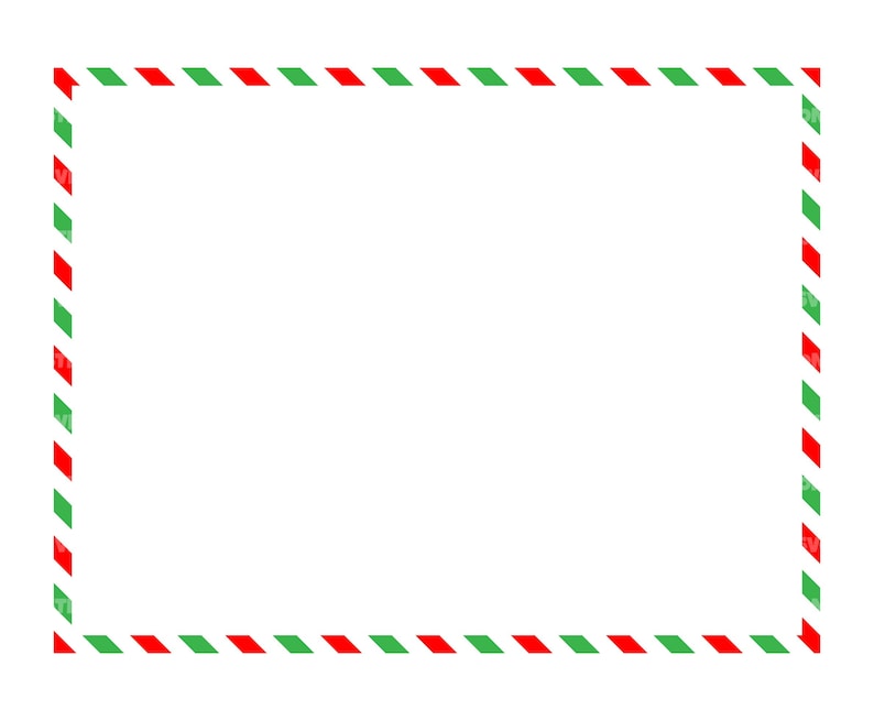Candy Cane Border Svg, Rectangle Candy Cane Frame, Candy Cane Monogram ...