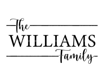 Last Name Svg Dxf | Etsy