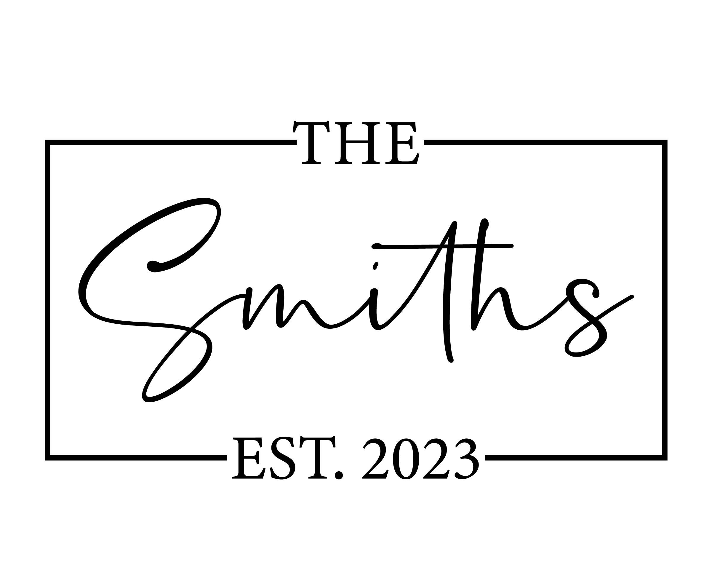 Custom Family Name Sign Svg, Personalized Last Name Sign Svg, Family ...