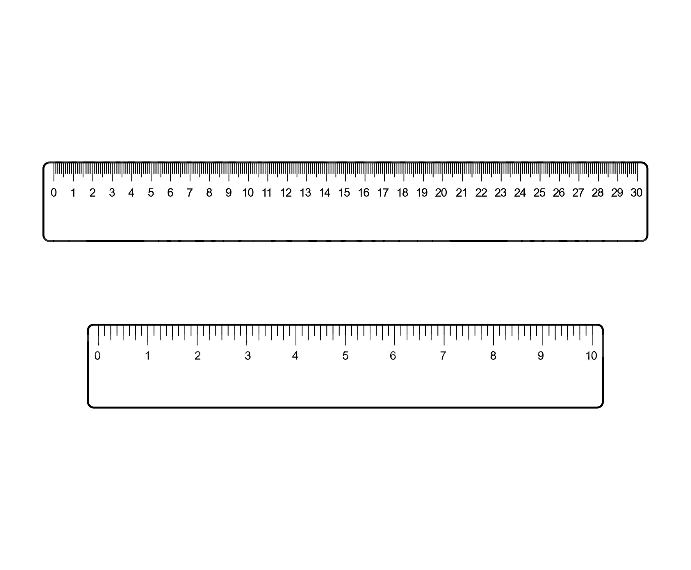 Inch and Centimeter Rulers Svg. Vector Cut file for Cricut | Etsy
