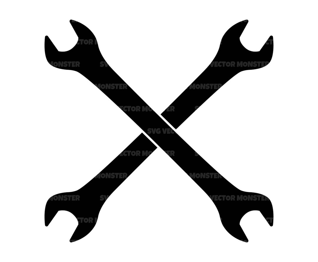 Crossed Wrenchs Svg, Mechanic Tool Svg, Repair Svg. Vector Cut File for ...