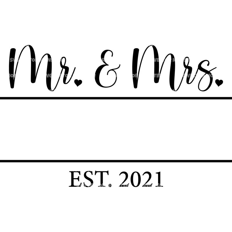 Mr and Mrs Decal - Etsy