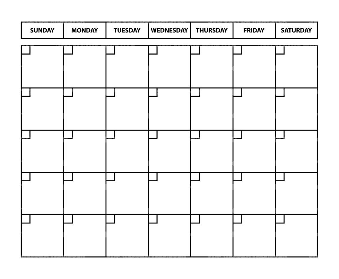 Weekly Planner Template Svg Calendar Svg Planner Png. Vector - Etsy UK