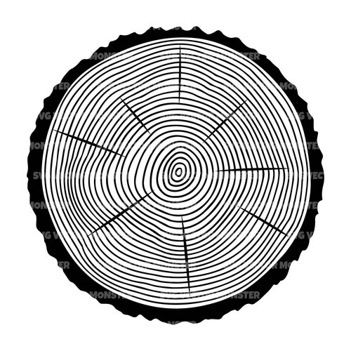 Tree Rings SVG Cut File for Cricut Silhouette Woodcutting - Etsy
