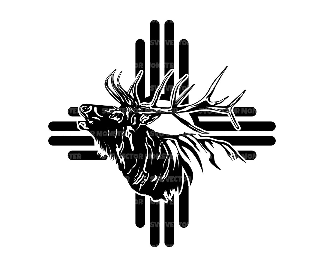 New Mexico Map Svg, Zia Sun Svg, Elk Svg, Deer Svg, New Mexico Flag ...