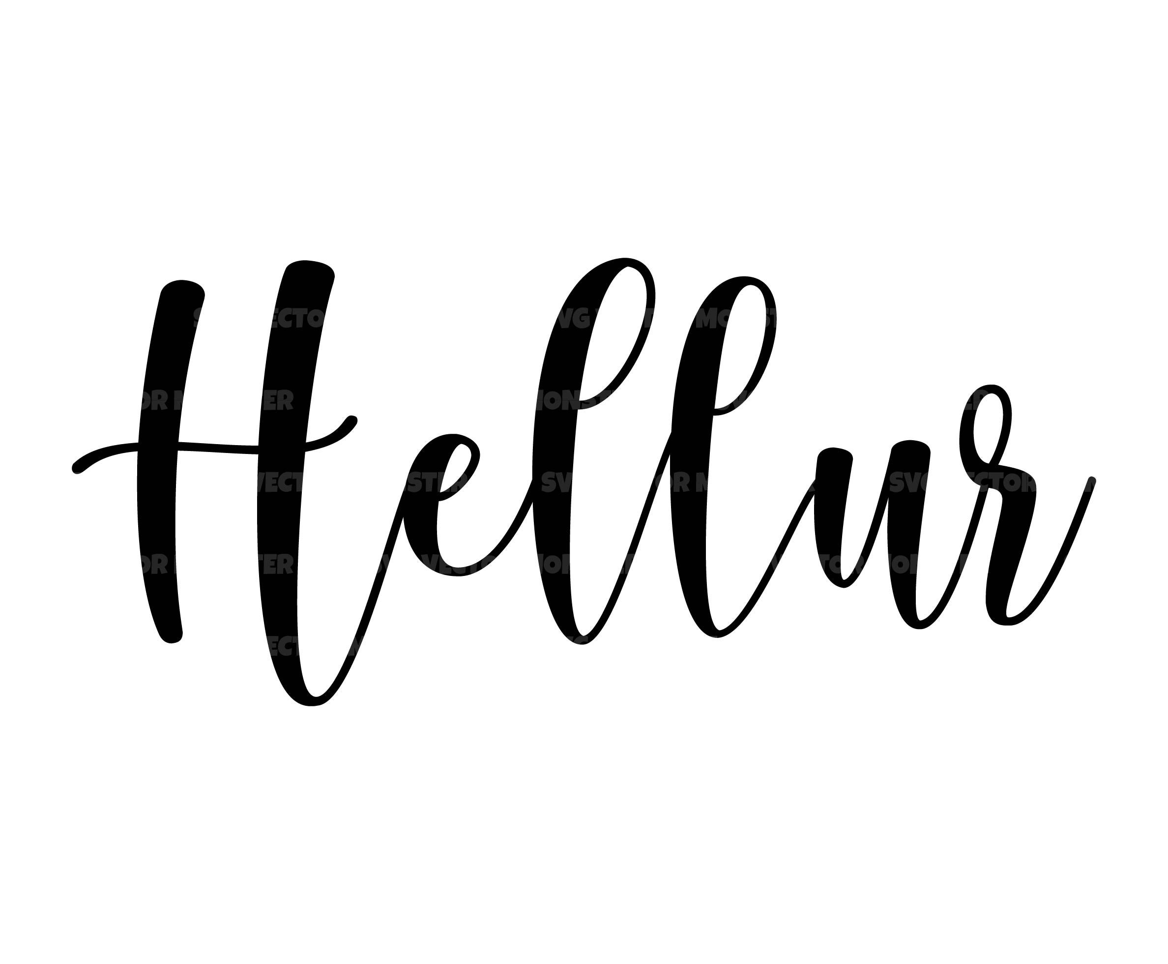 Hellur Svg, Welcome Sign, New Home Sign, Farmhouse Sign, Doormat Sign ...