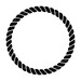 Rope Circle Frame Svg, Rope Border Svg, Nautical Monogram. Vector Cut ...