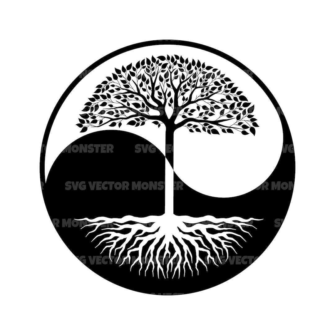 Jung Trees Symbol Two Color Tree with Many Leaves Vector Icon from ...