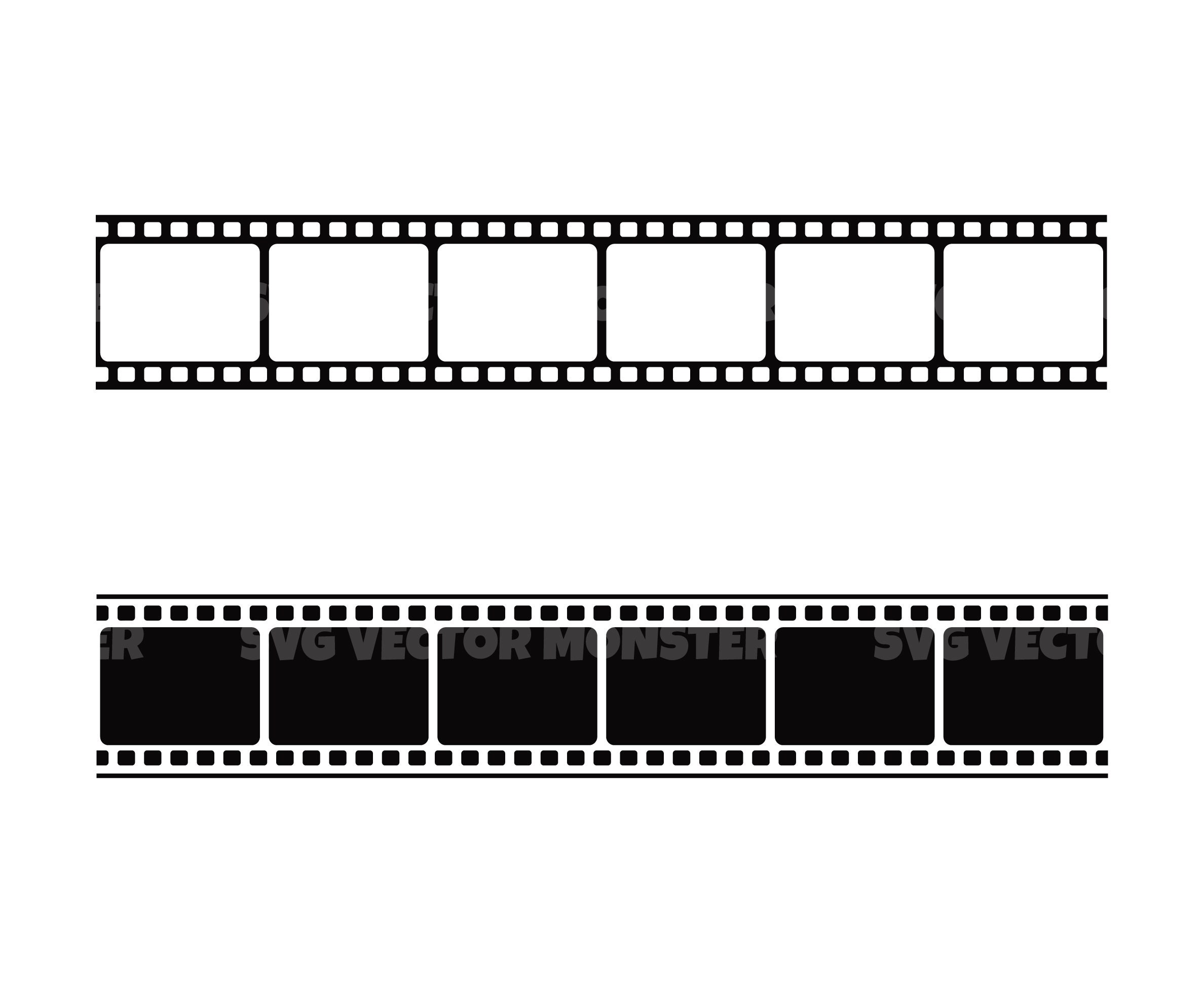 Camera Film Strip Svg Vector Cut File For Cricut Silhouette Pdf Png