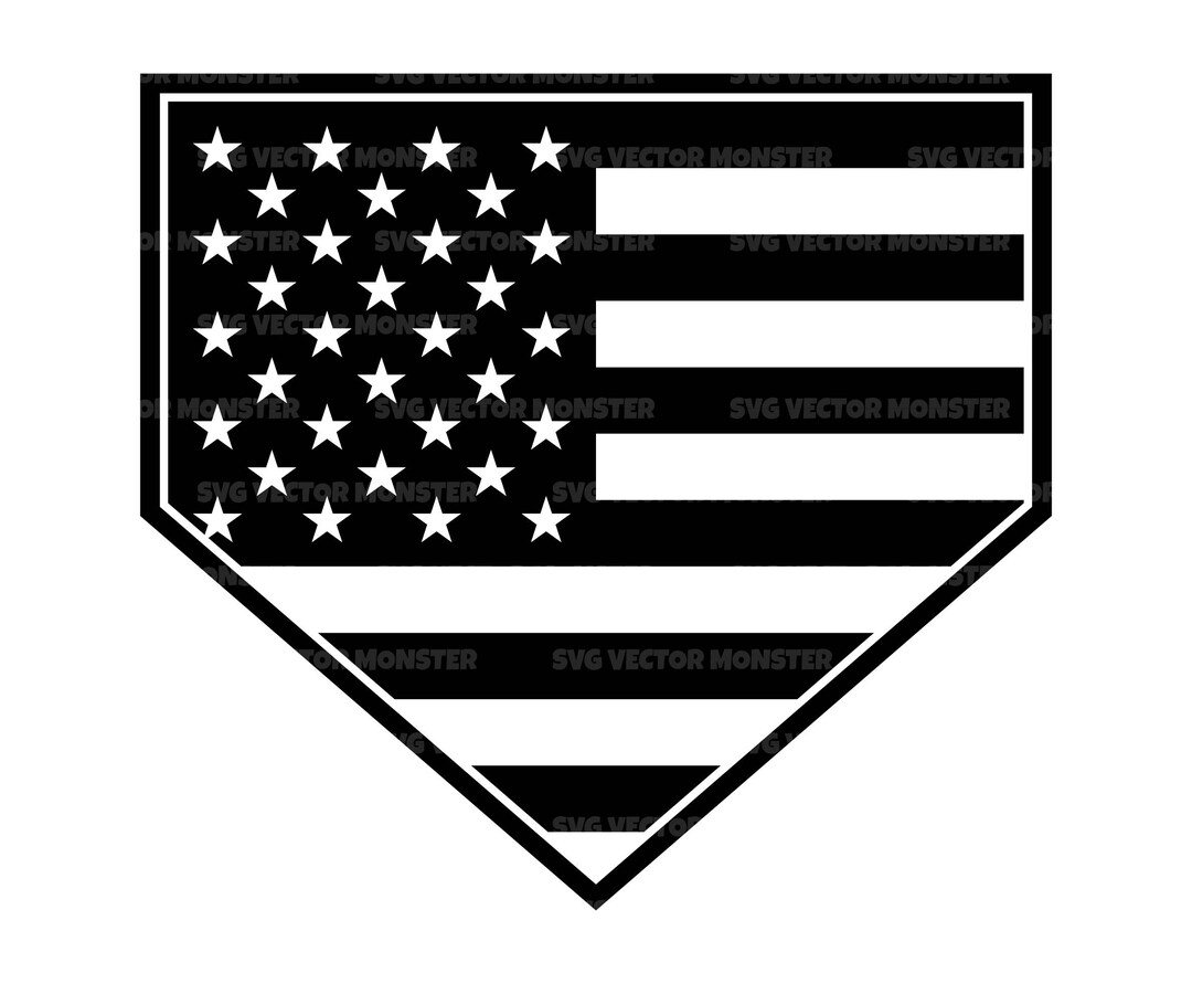 Home Plate Svg, American Flag Svg, Baseball Svg, Softball Svg, Home Run ...