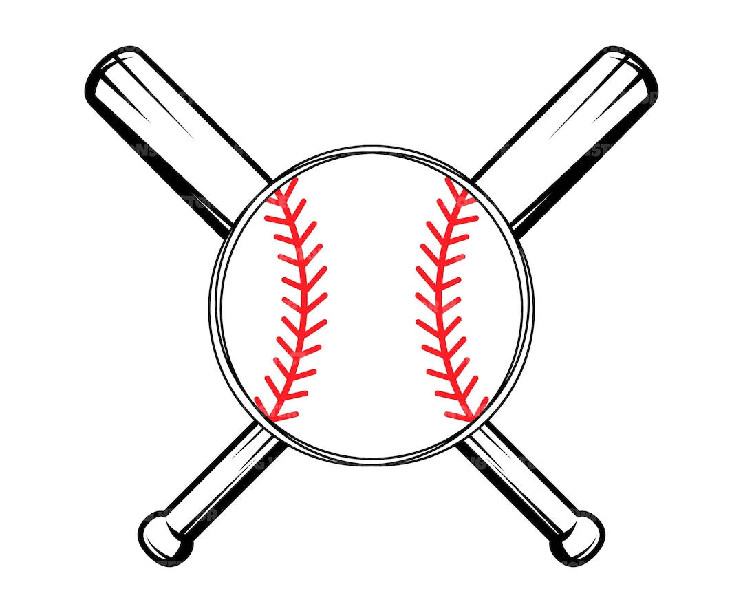 Baseball Svg, Baseball Mom Svg, Scribble Baseball Monogram Svg, Crossed Baseball Bats. Vector ...