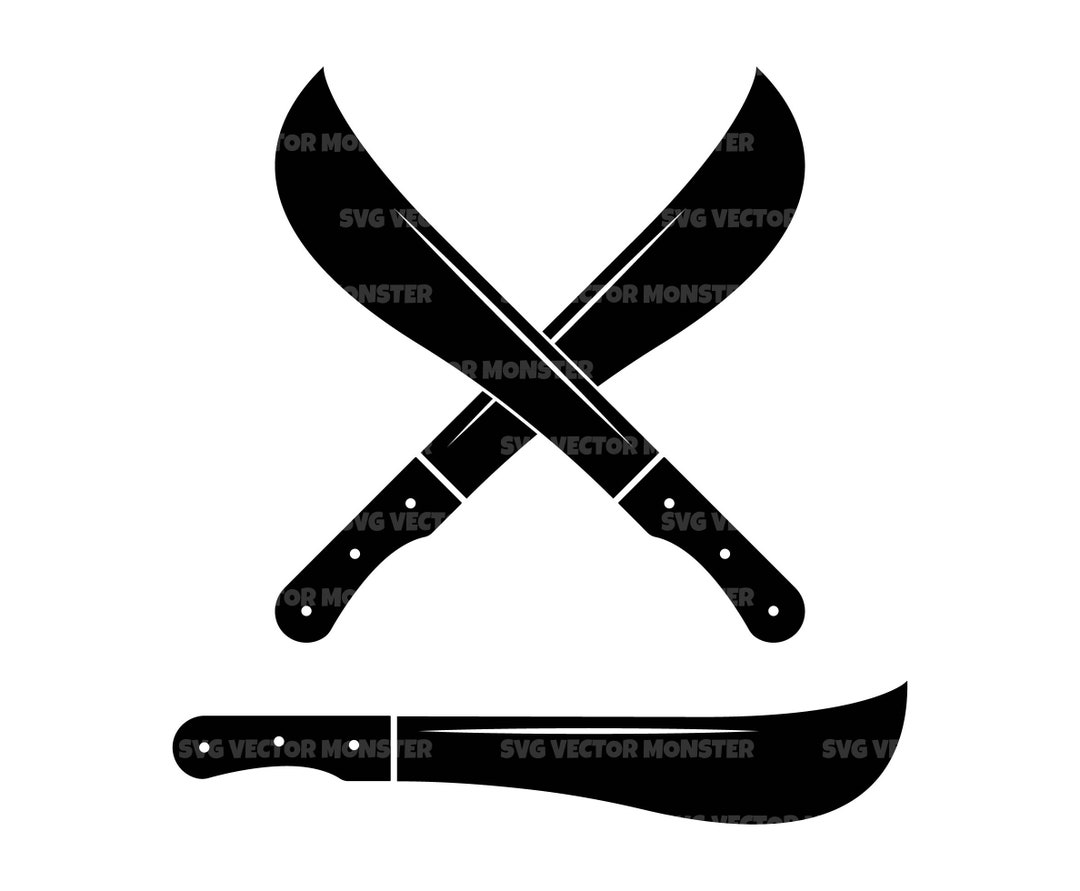 Machete Svg, Knife Svg, Sword Svg, Blade Svg. Vector Cut File for ...