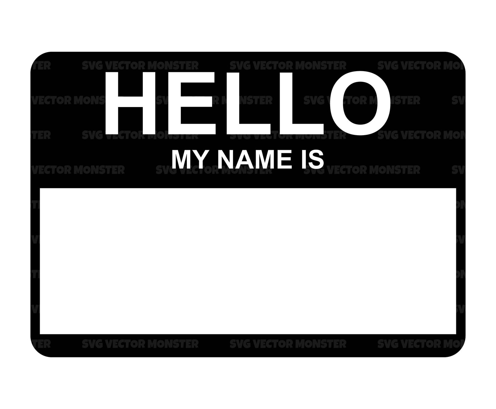 Hello My Name is Svg, Hello My Name is Png, Name Tag Svg, Name Tag Png ...