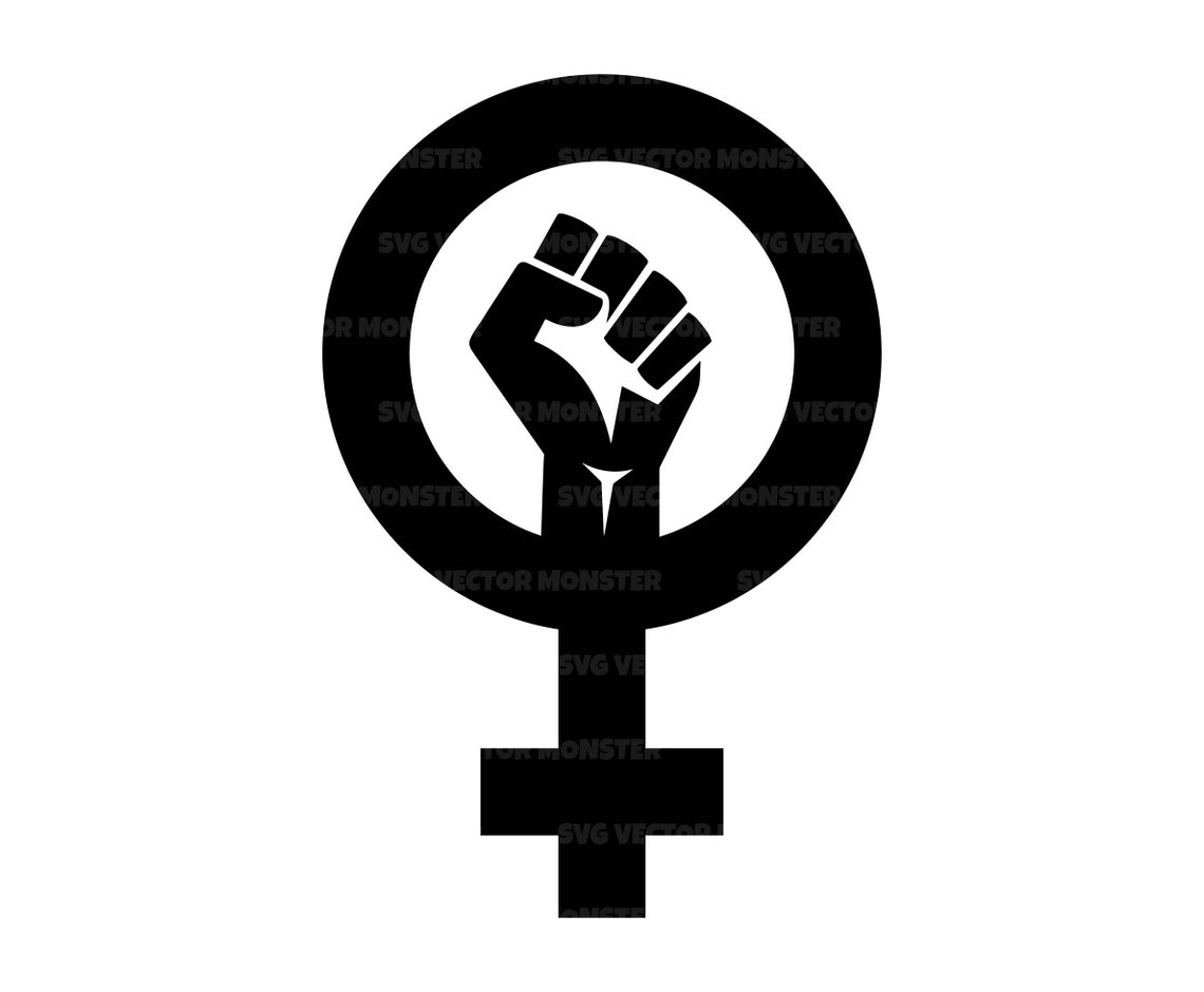 Raised Fist Svg, Female Symbol Svg, Strong Women, Feminist Flag, Girl ...