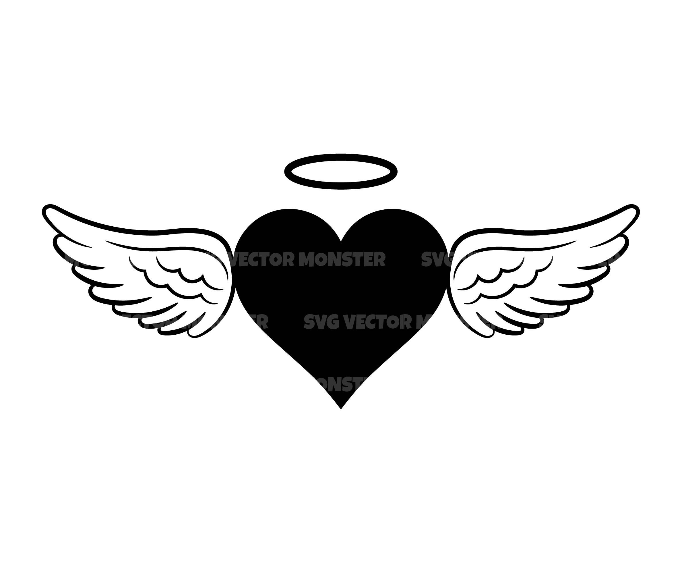 Angel Heart With Wings