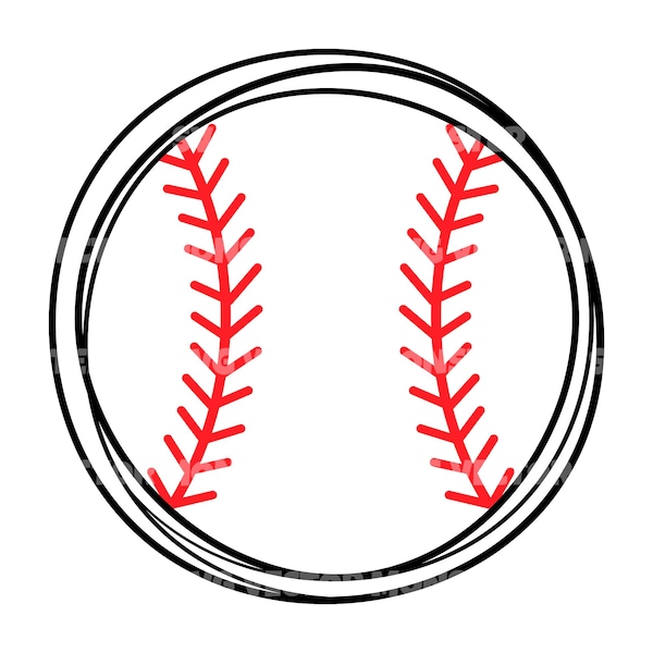 Baseball Doodle Clipart - Etsy