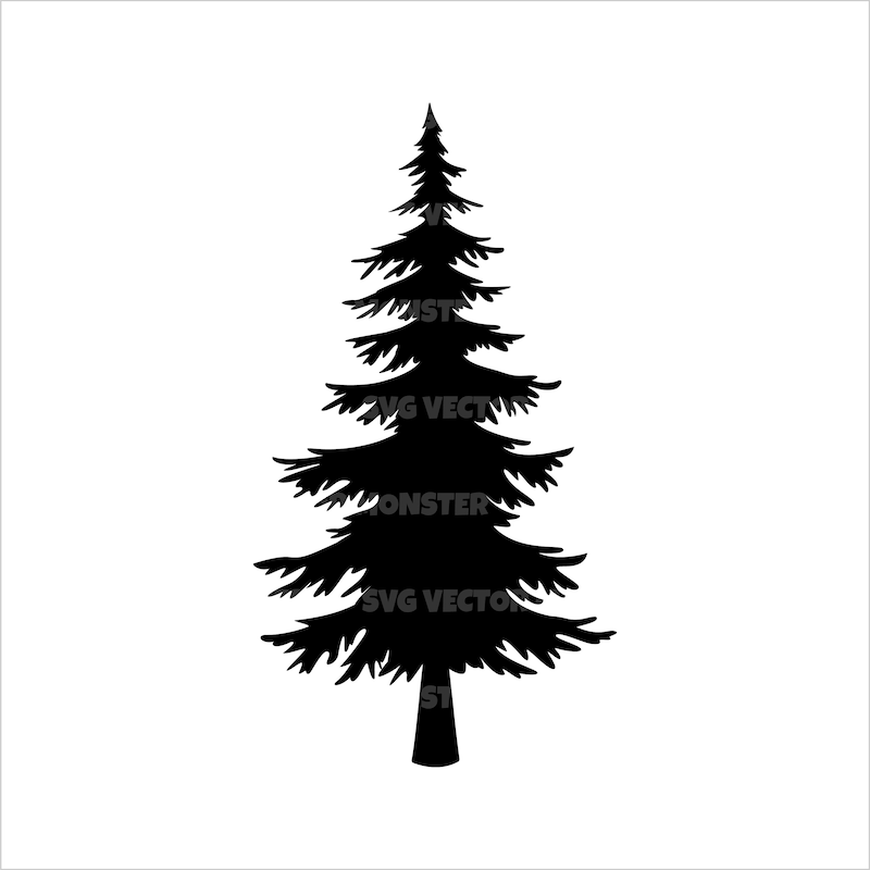 Pine Tree Svg - Etsy