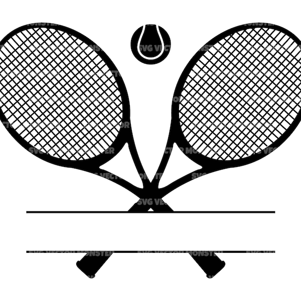 Tennis Racket Svg - Etsy