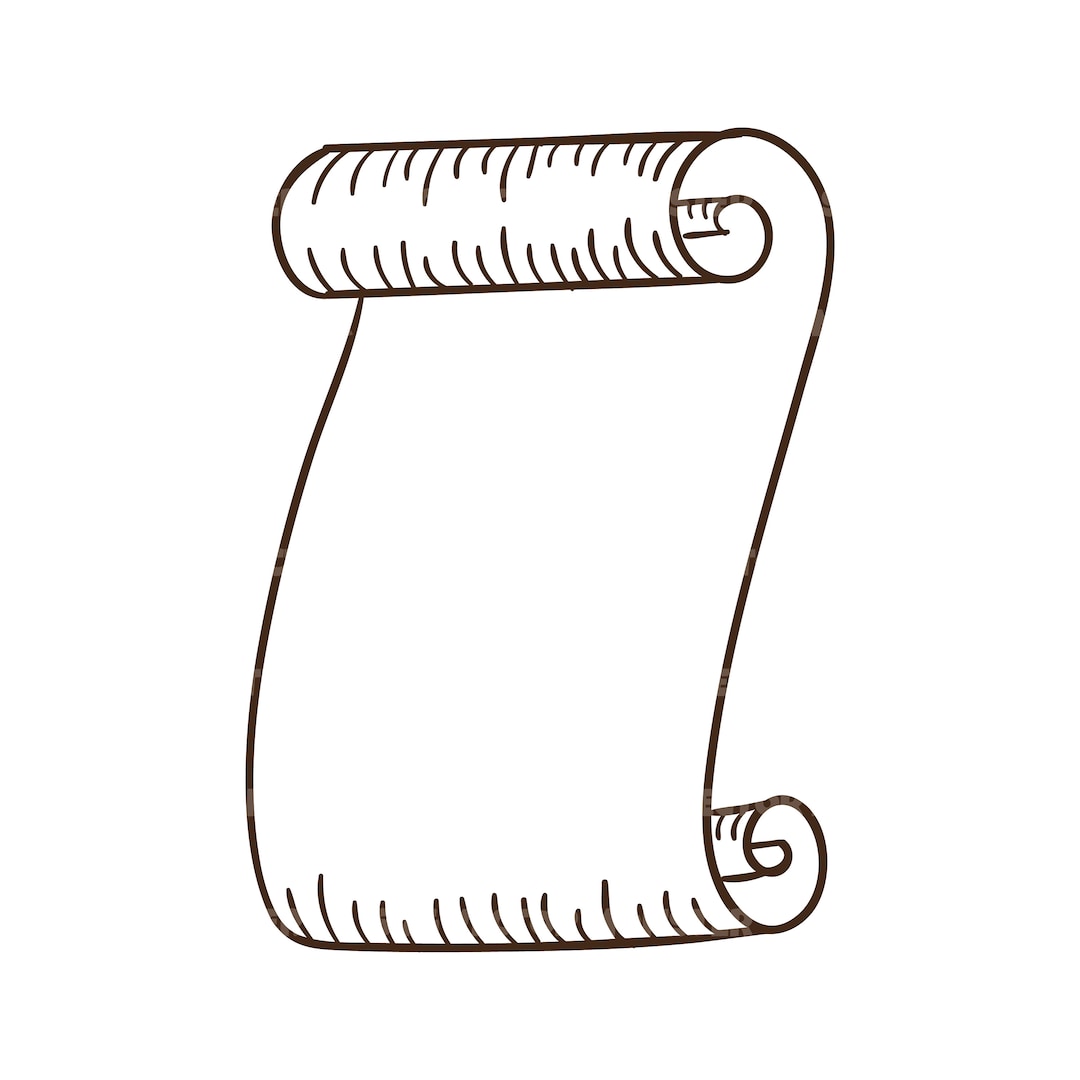 Scroll Paper Svg, Papyrus Svg. Vector Cut File for Cricut, Silhouette ...