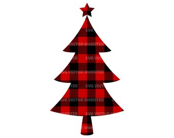 Plaid Tree Svg - Etsy UK
