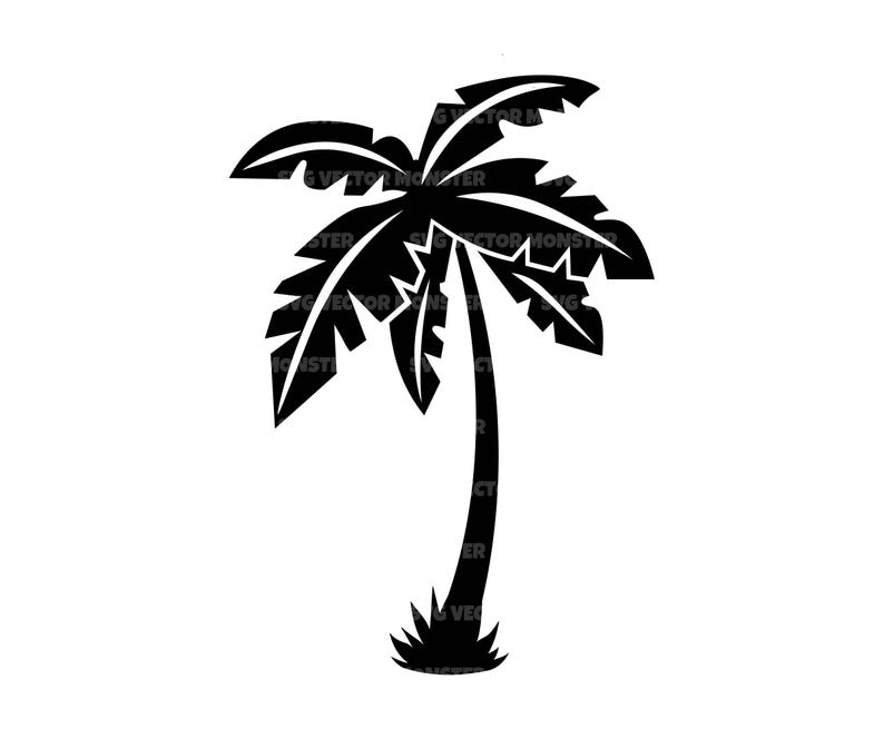 Palmera (svg, png, dxf, pdf), archivo de corte vectorial. - Etsy México