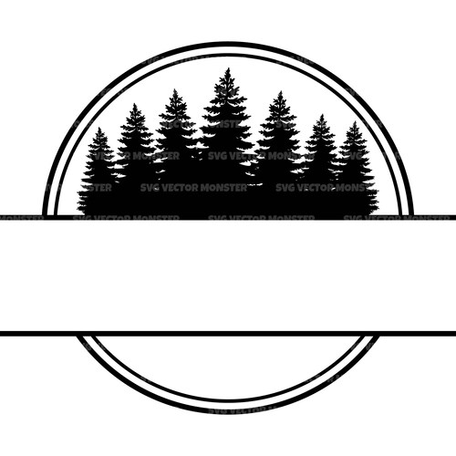 Forest Frame Svg Png Dxf Eps Pdf - Etsy