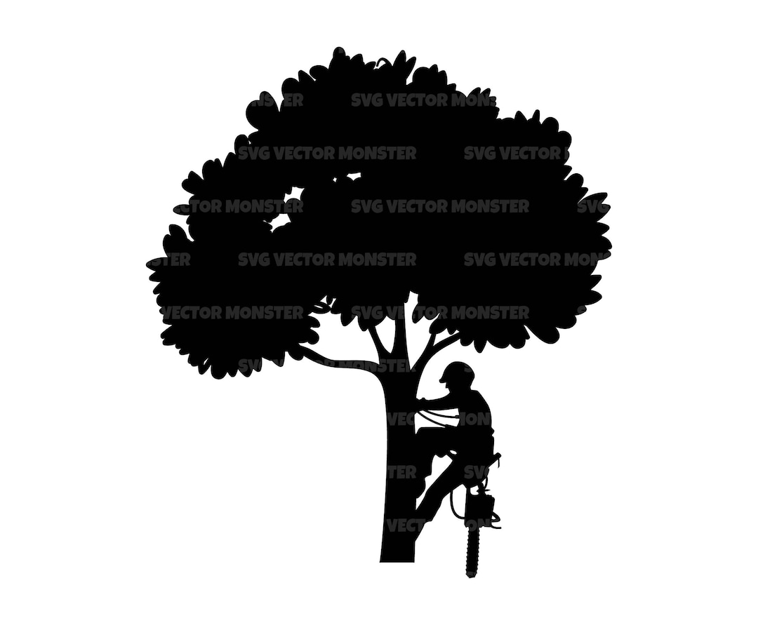 Tree Arborist Svg, Tree Arborist Png, Tree Cutter Svg, Lumberjack ...
