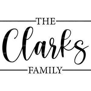Custom Last Name Sign Svg Personalized Family Name Sign Svg - Etsy