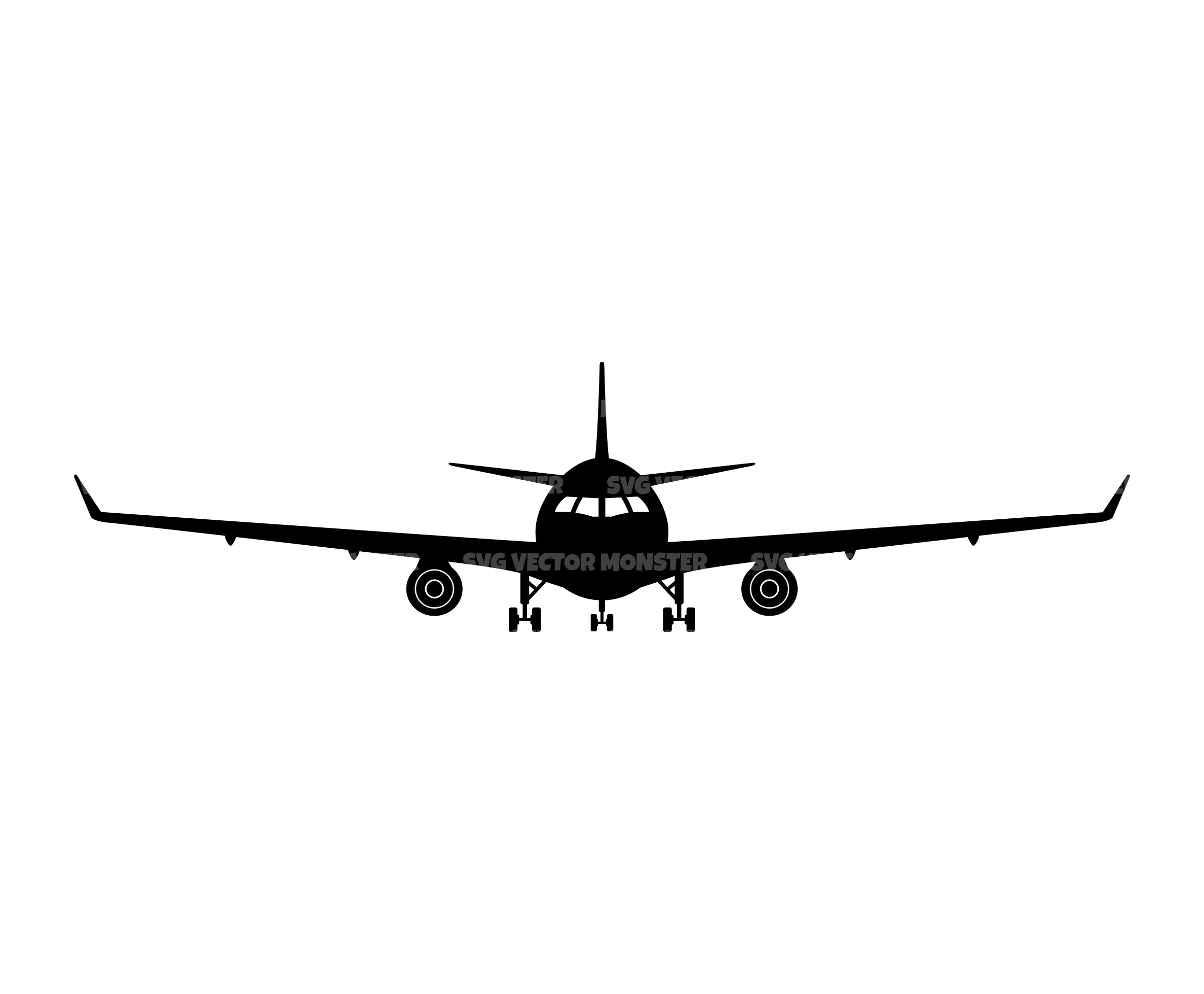 Airplane Svg Aircraft Svg Plane Svg. Vector Cut file for | Etsy