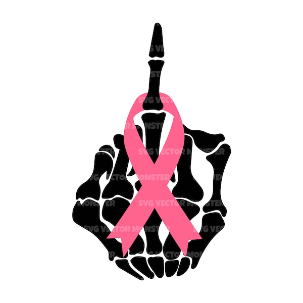 Pink Skeleton Ribbon - Etsy