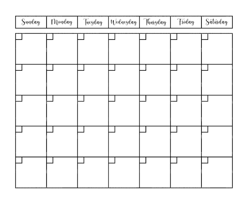 Weekly Planner Template Svg, Calendar Svg, Planner Png. Vector Cut File ...