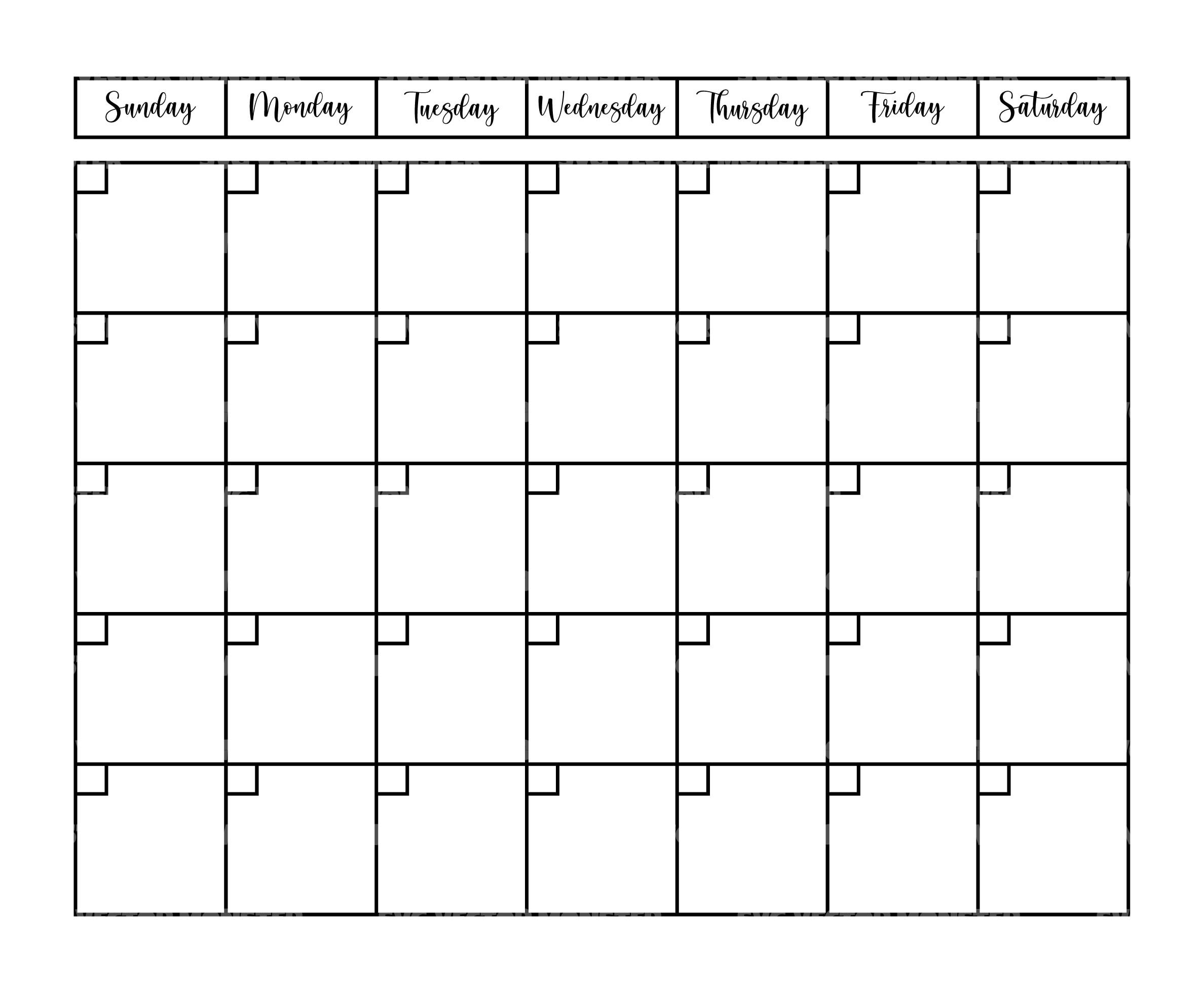 Weekly Planner Template Svg Calendar Svg Planner Png. Vector - Etsy Canada