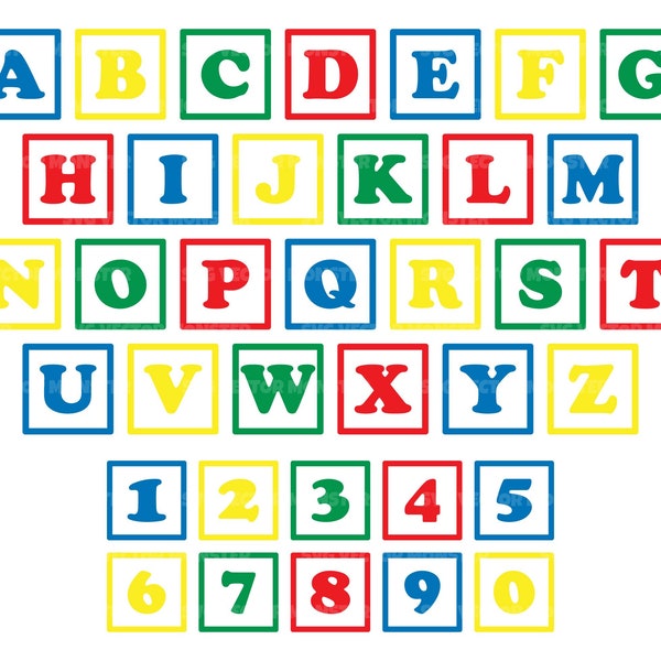 Alphabet Blocks - Etsy