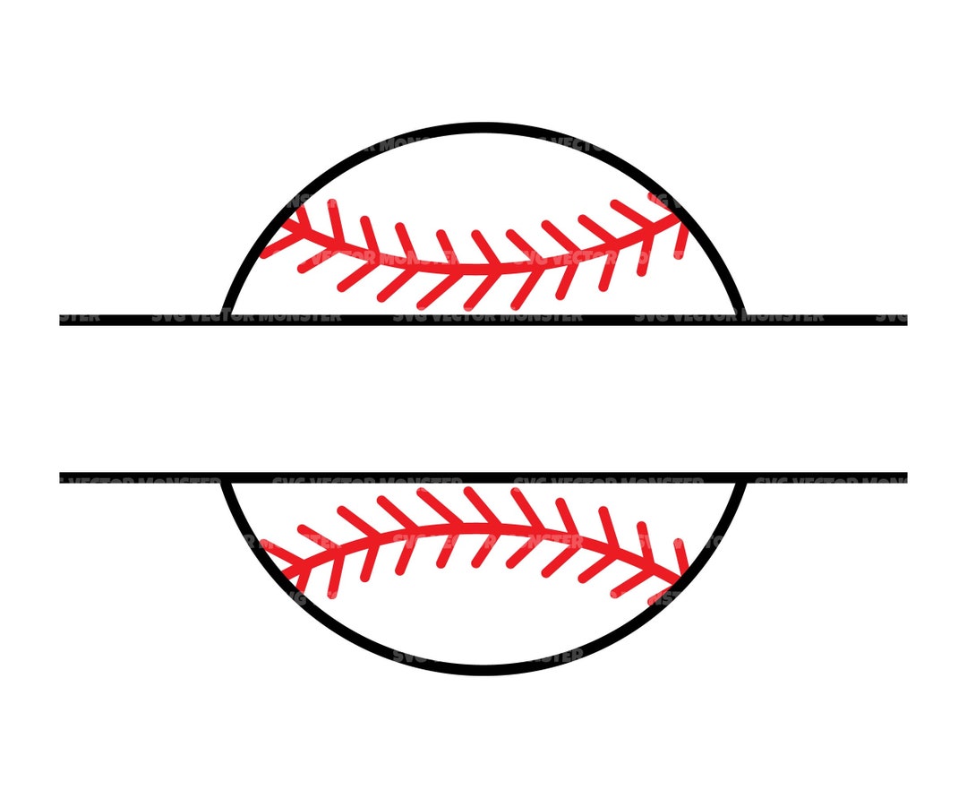 Baseball Name Monogram Svg, Baseball Mom Svg, Split Name Frame Svg ...