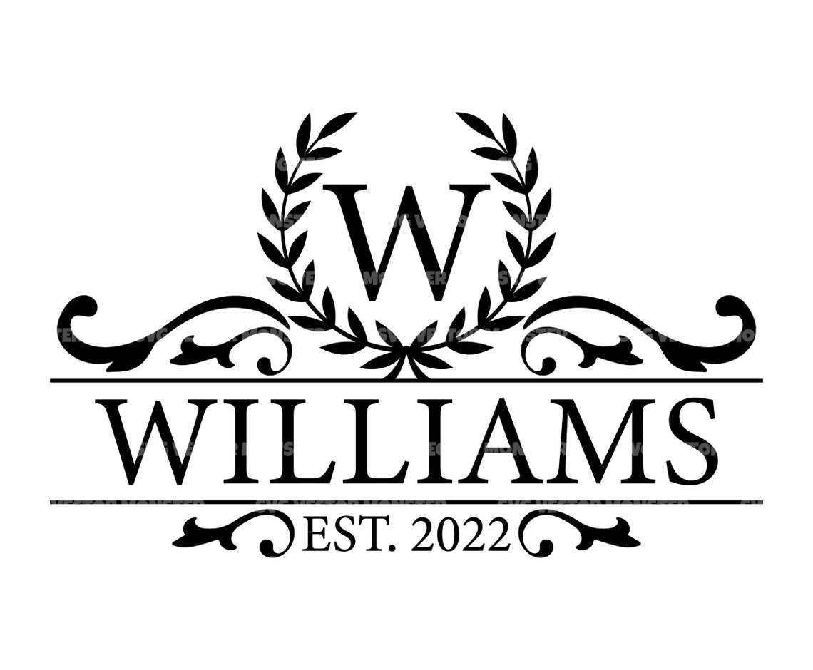 Custom Family Name Sign Svg Personalized Last Name Sign Svg - Etsy