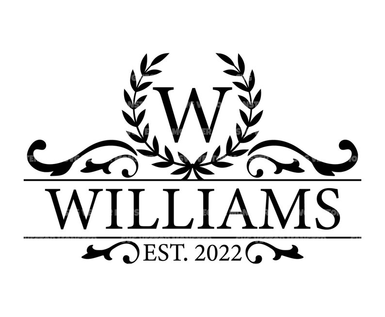 Custom Family Name Sign Svg, Personalized Last Name Sign Svg, Family ...