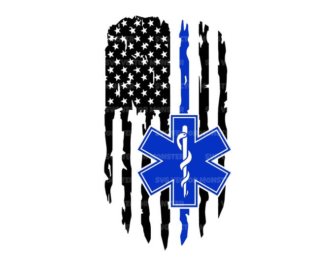 Star of Life EMT Decal Sticker EMS Ambulance Medical Emergency ...