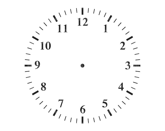 Clock Without Numbers Svg, Clock Face Svg, Clock Face Cut File - Etsy ...