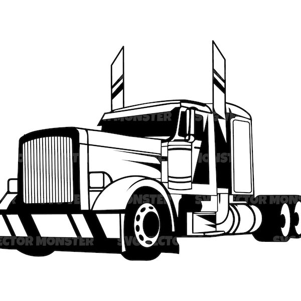 Freightliner Truck Dxf - Etsy