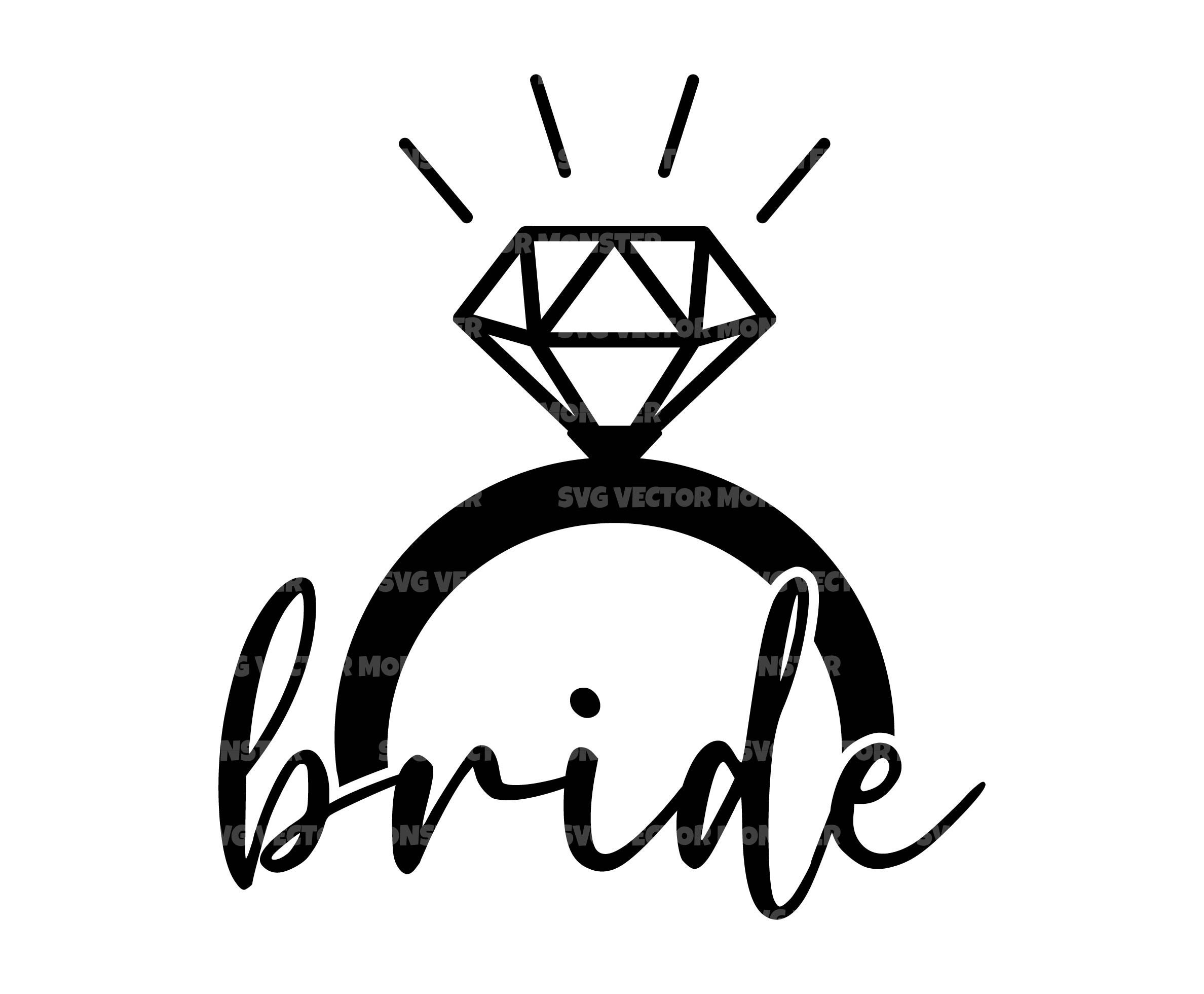 Novia svg anillo de bodas svg esposa svg despedida de - Etsy México