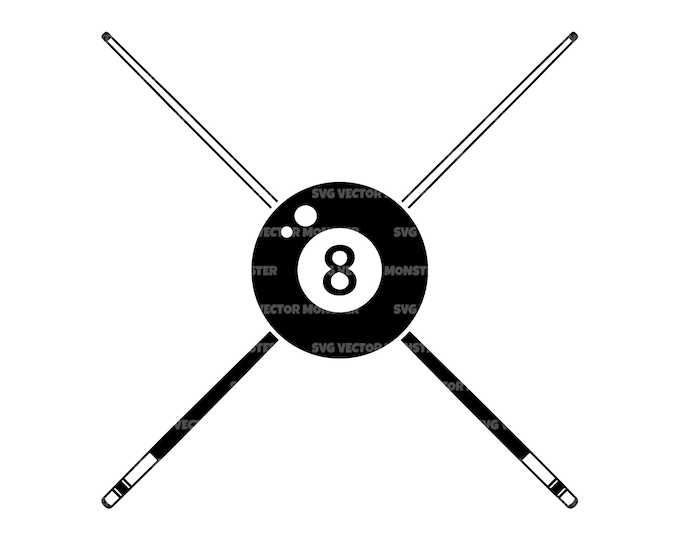 8 Ball Svg, Pool Svg, Billiards Svg Instant Download SVG, PNG, EPS, Dxf ...