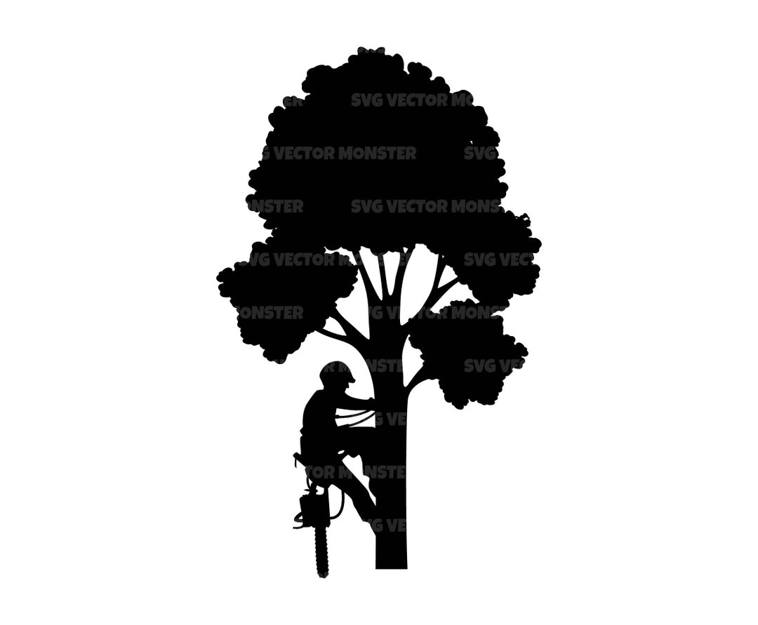 Tree Arborist Svg, Tree Arborist Png, Tree Cutter Svg, Lumberjack ...