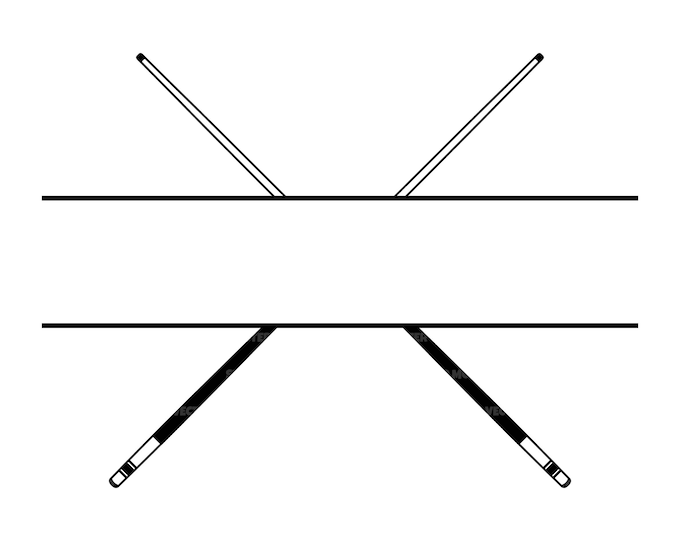 Cue Sticks Logo SVG, Billiard Svg, Pool Svg, Cue Sticks Clipart, Cue ...