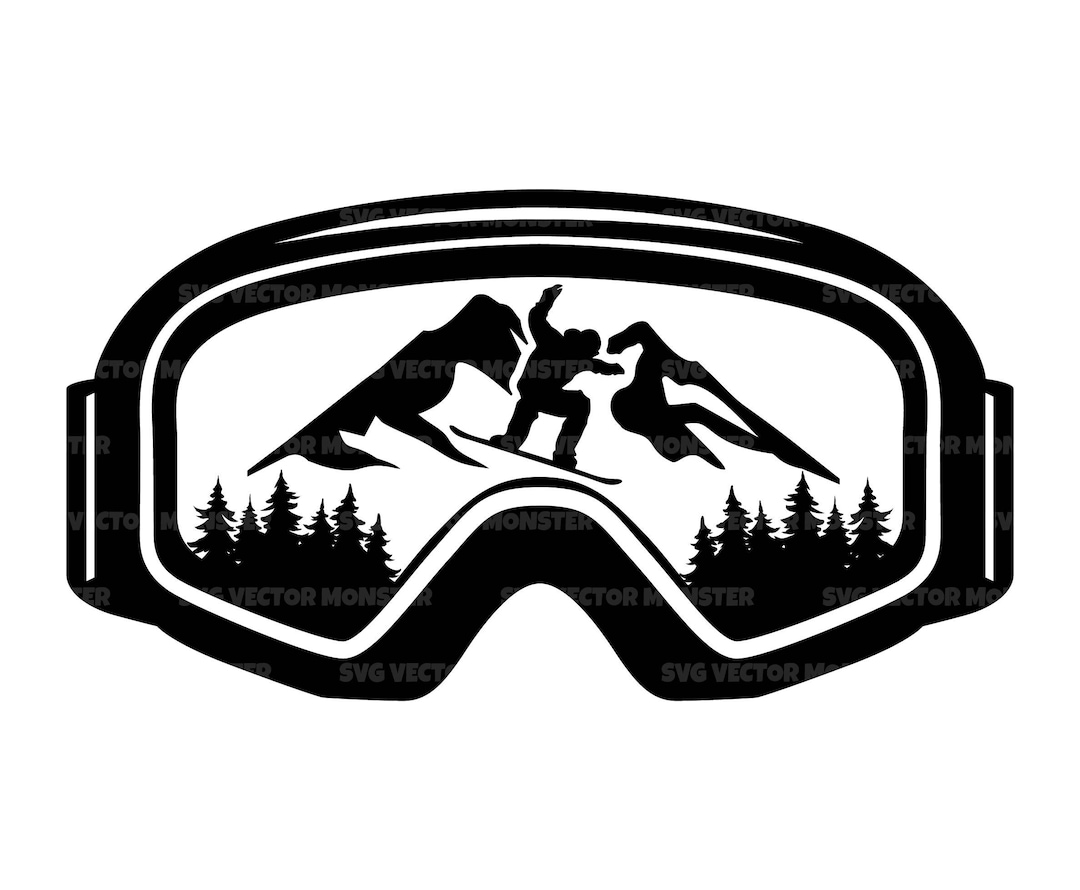 Ski Goggles Svg, Mountain Skiing Svg, Ski Shirt Svg, Snowboarding Svg ...