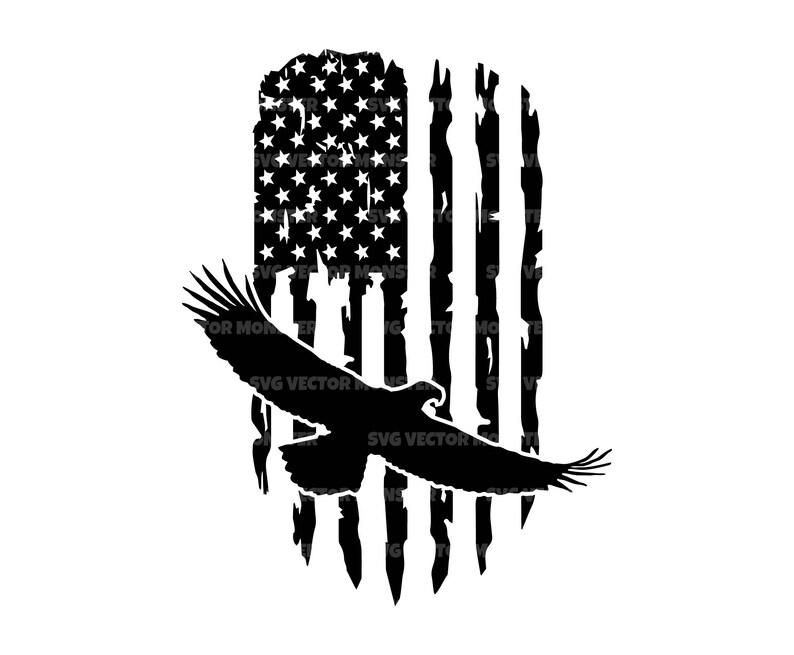 Distressed American Flag Svg Eagle Svg 4th of July Svg 1776 - Etsy