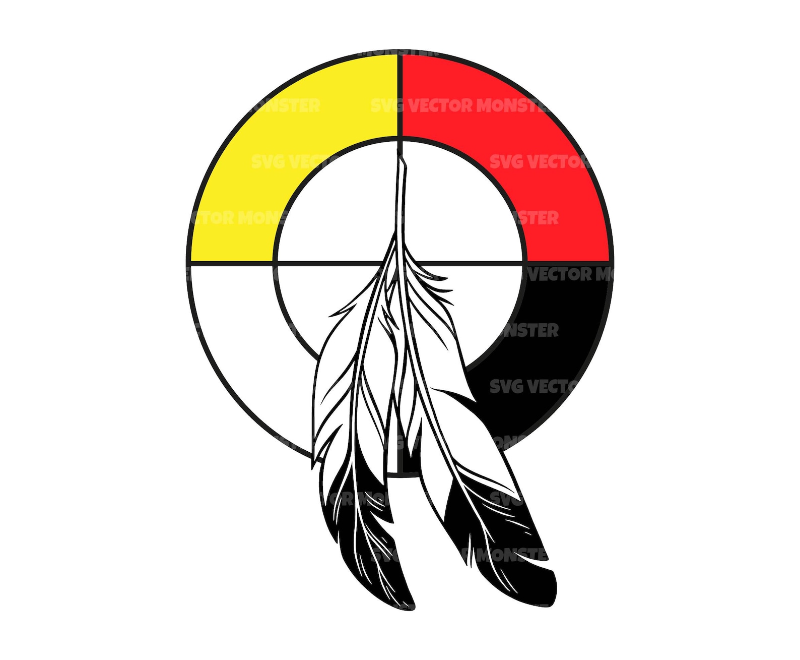 Indigenous Medicine Wheel Svg, Wheel of Life Svg, Native American ...