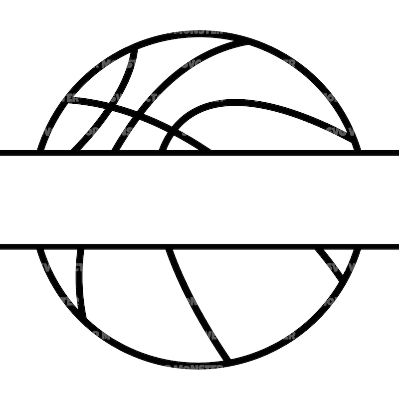 Split Basketball Svg - Etsy