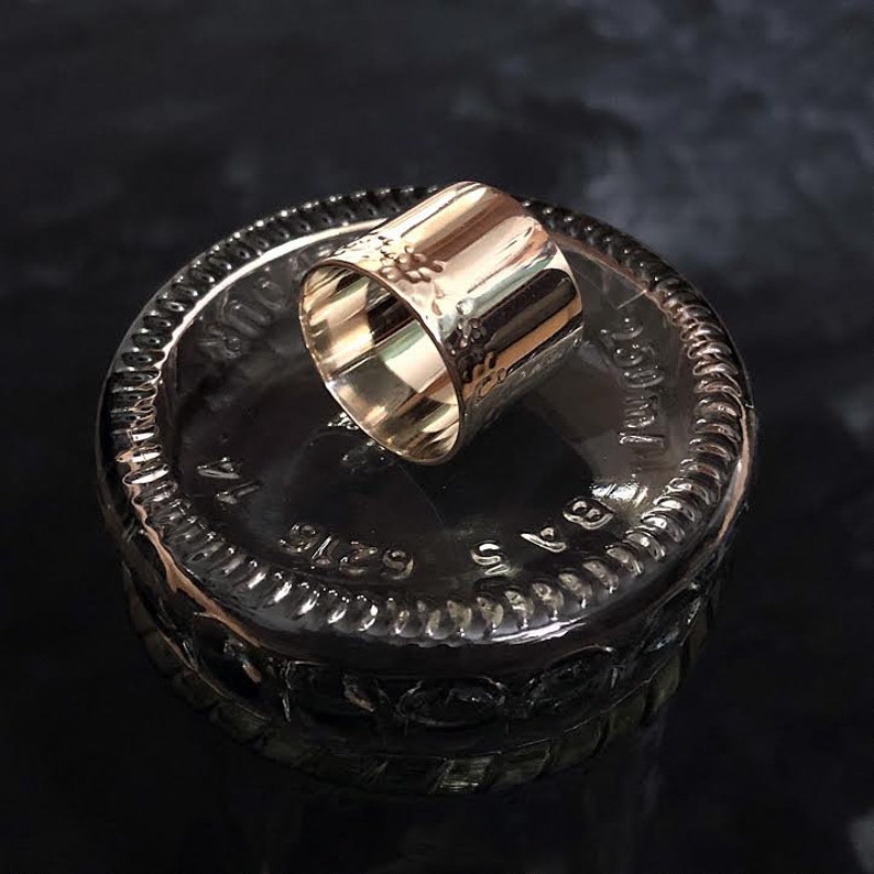 Extra-wide Classic Sterling Silver Band Ring Polished and | Etsy