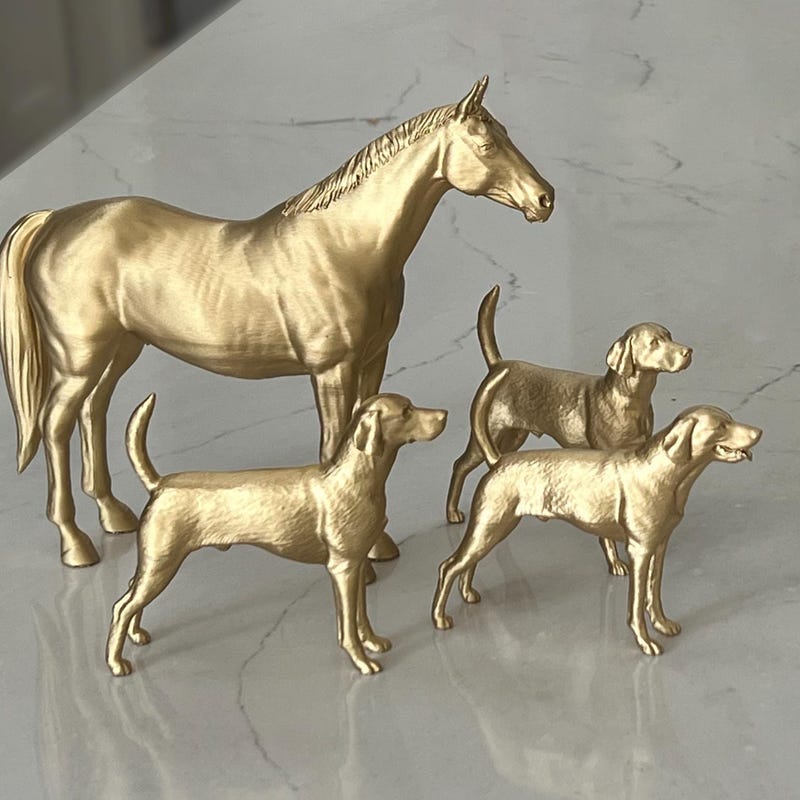 English Hunt Figurine - Etsy